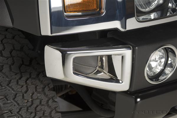 Hummer H2 Chrome Front Bumper Covers – Stage1Customs